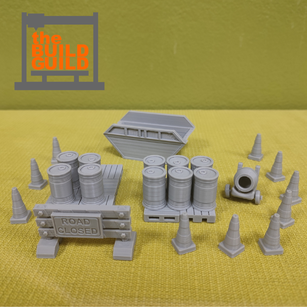 โมเดลจำลองอุปกรณ์ก่อสร้าง Construction Site Scatter Set(33 pieces ...