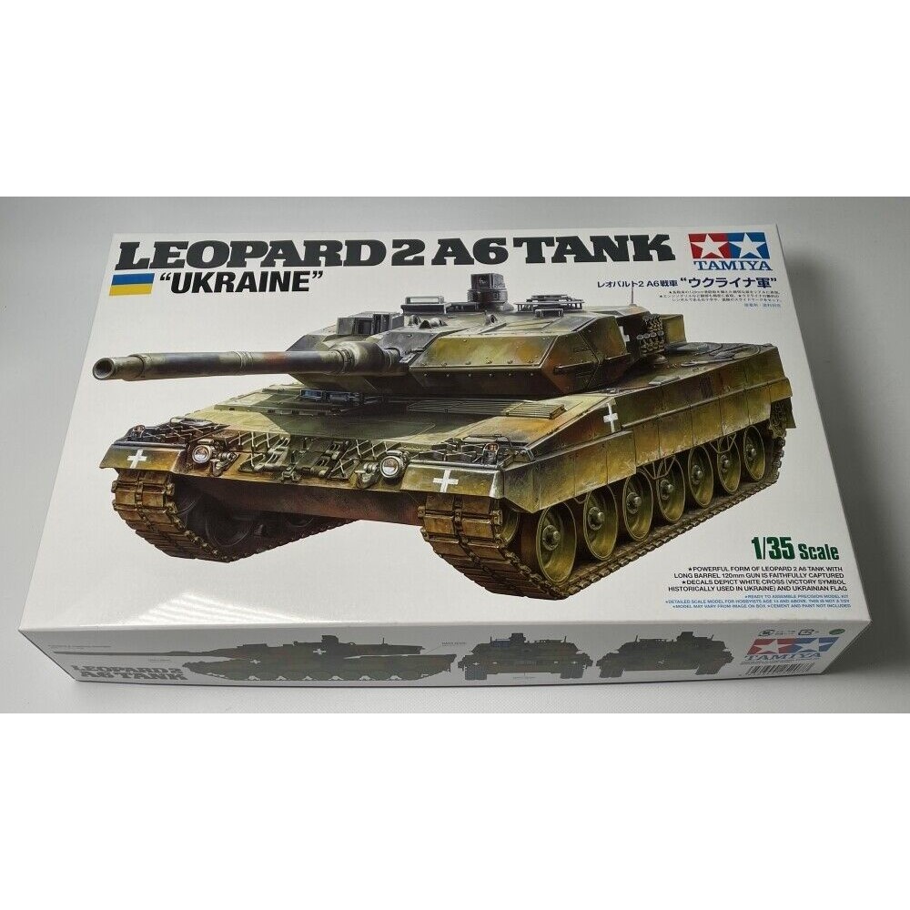 พลาสติก โมเดล ประกอบ TAMIYA สเกล 1/35 Leopard 2 A6 Tank "Ukraine ...
