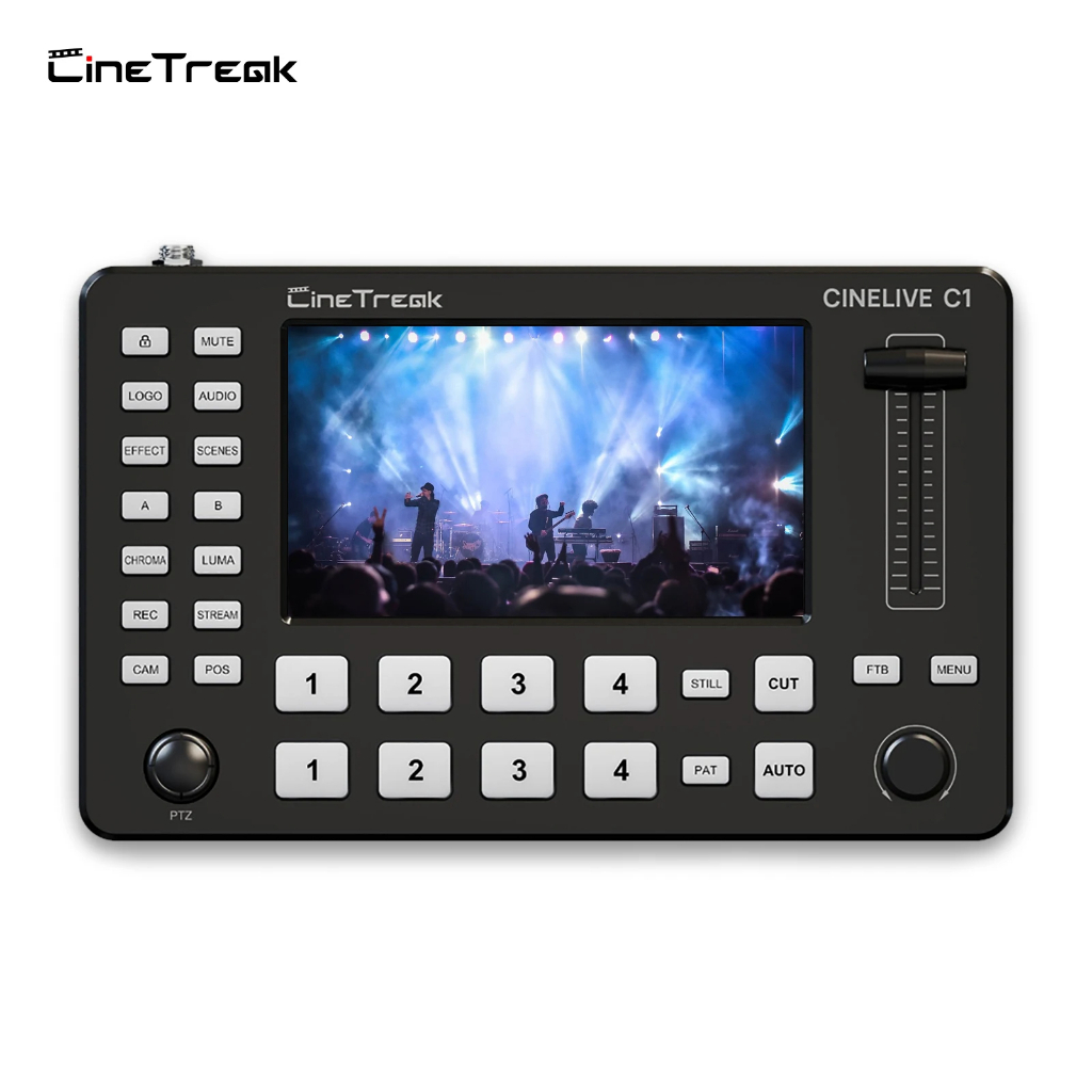CINETREAK CINELIVE C1 5 "FHD หน้าจอ LCD 4-CH HDMI Video Mixer Switcher ...