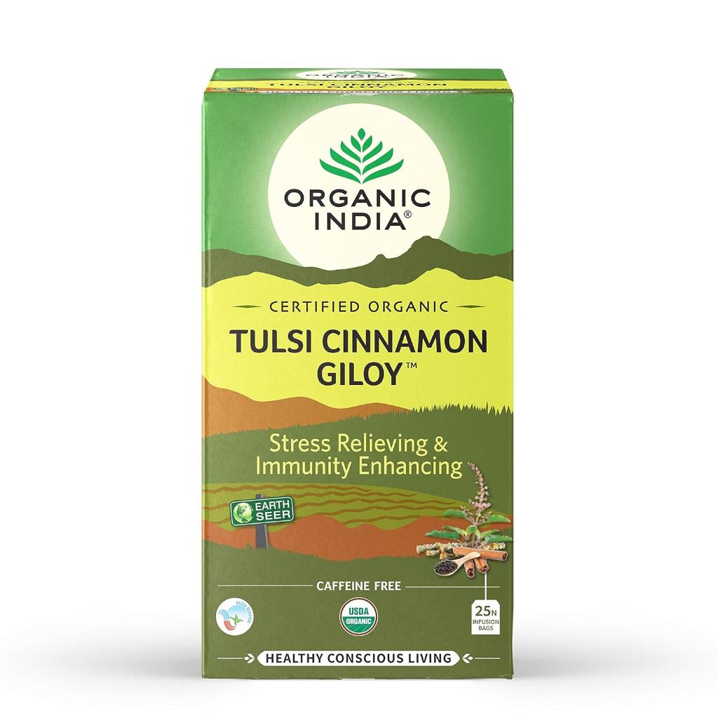 Organic India - Tulsi Cinnamon Giloy Tea | Shopee Thailand