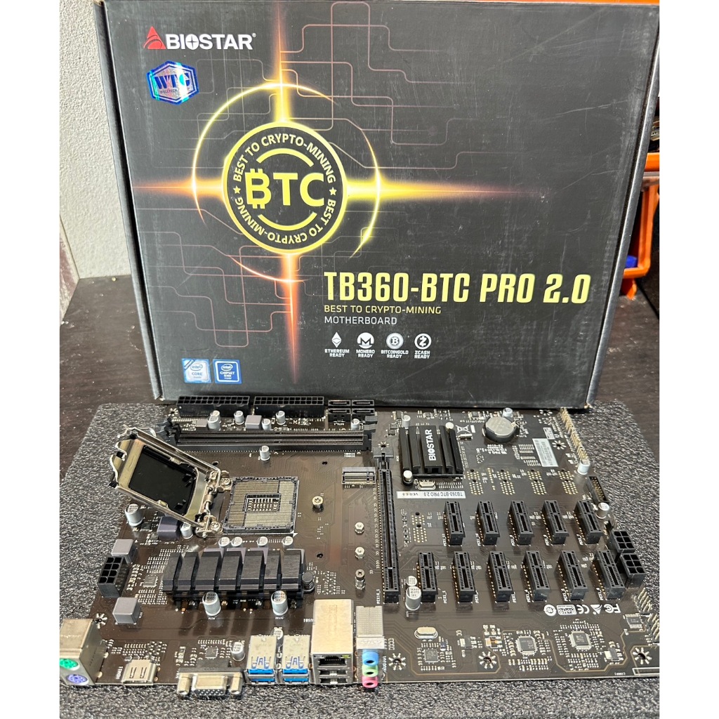 MAINBOARD เจน 9 1151 BIOSTAR TB360-BTC PRO 2.0 Intel B360 DDR4 | Shopee ...