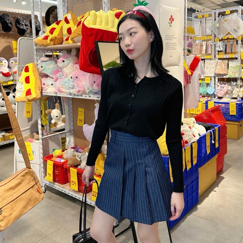 Ruby Skirts (Navy Stripe) | Shopee Thailand