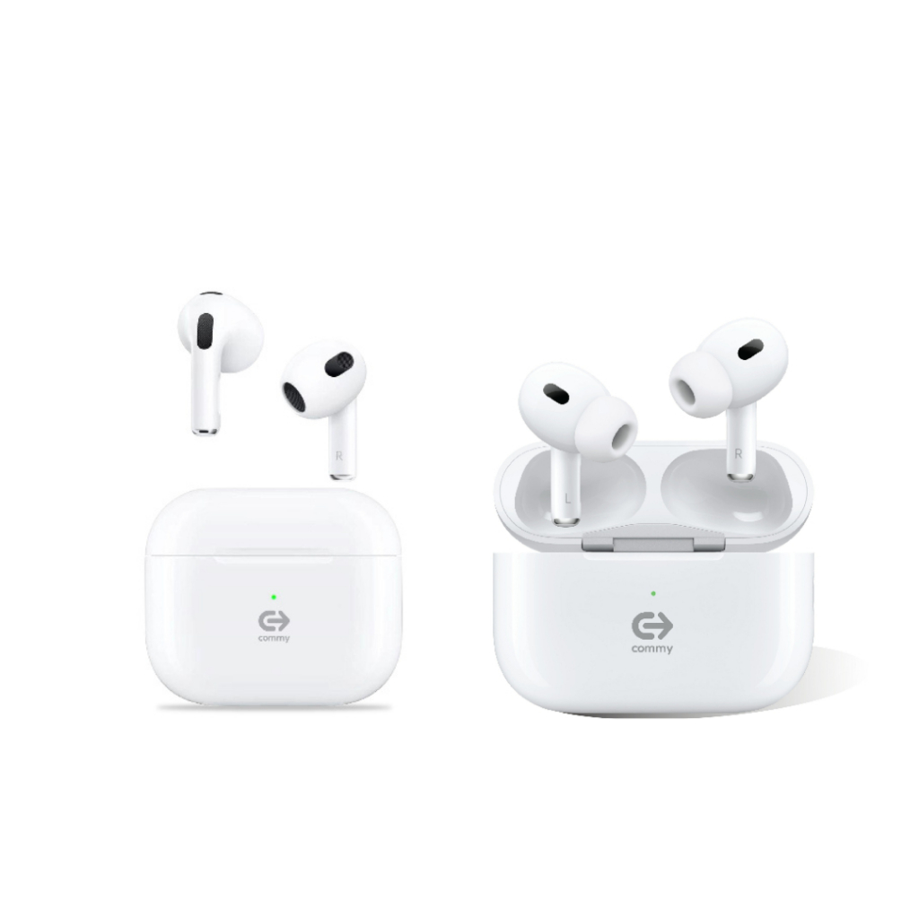 Commy หูฟัง bluetooth ไมค์ชัด เสียงดี เบสแน่น ใส่เคส earpods ได้ ตัดเสียง รุ่นTWS004/ TWS005 ...