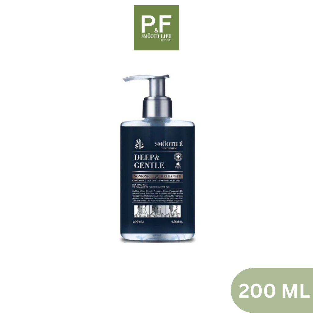 SMOOTH E DEEP & GENTLE NON IONIC LIQUID CLEANSER 200 ML เจลล้างหน้า ...