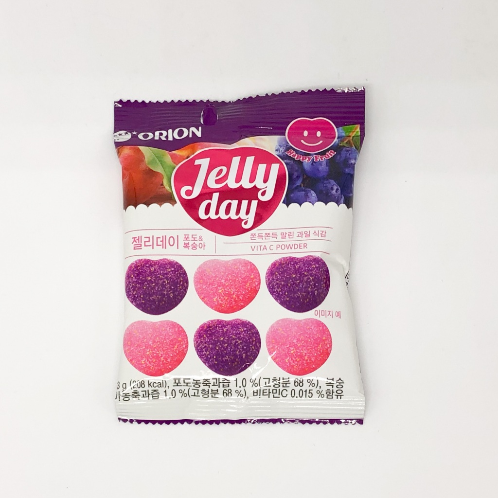 โอริออน เยลลี่เกาหลี 63g ORION JELLY เยลลี่ผลไม้ พีช องุ่น เจลลี่เดย์ ...