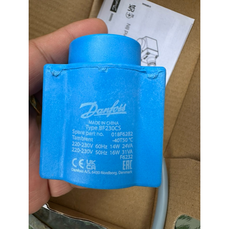 Danfoss Solenoil Coil พร้อมสาย, Model: 018F6282 ,220V,16W | Shopee Thailand