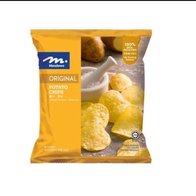 MEADOWS Potato Chips (4 packs x 60g) | Shopee Thailand