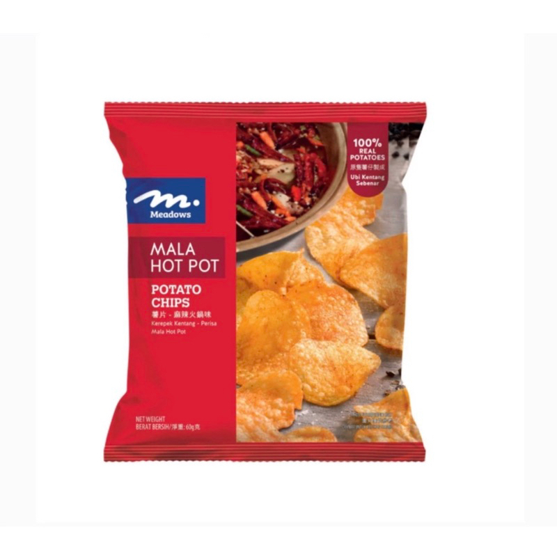 MEADOWS Potato Chips (4 packs x 60g) | Shopee Thailand
