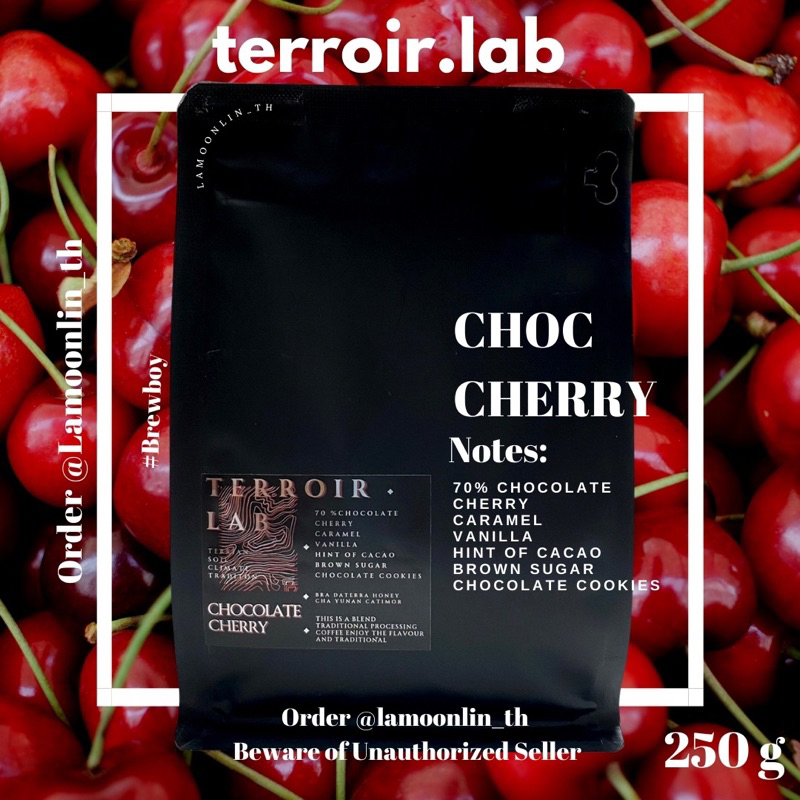 เมล็ดกาแฟ Chocolate Cherry - Terroir Laboratory - Medium Roast 250g ...