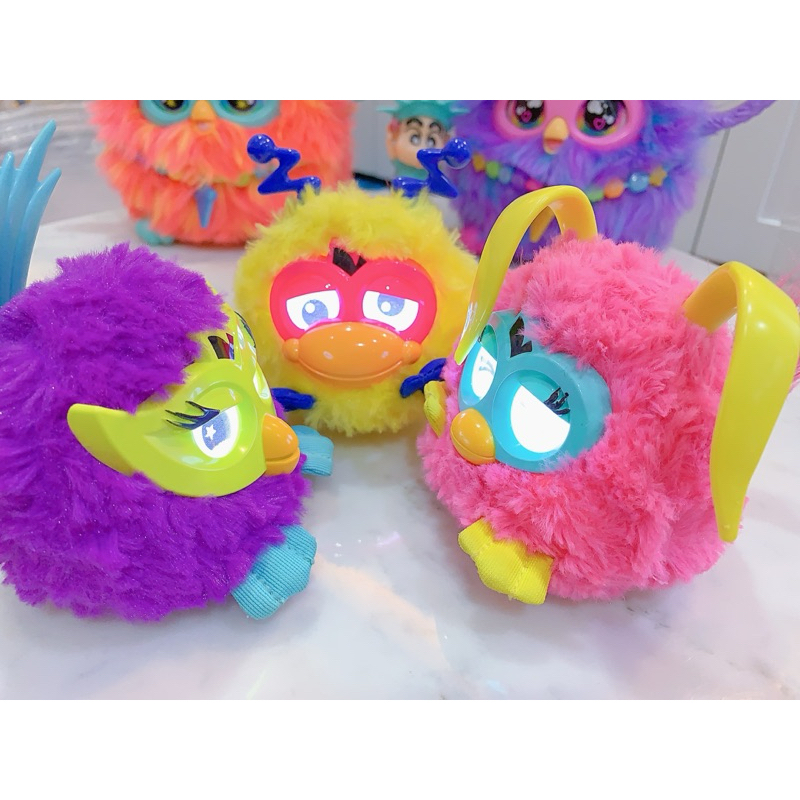 Furby Mini 💜💛🩷 มินิเฟอร์บี้ เปิดพร้อมกัน มีเสียงคุย ร้องเพลงด้วยกันได้ ...