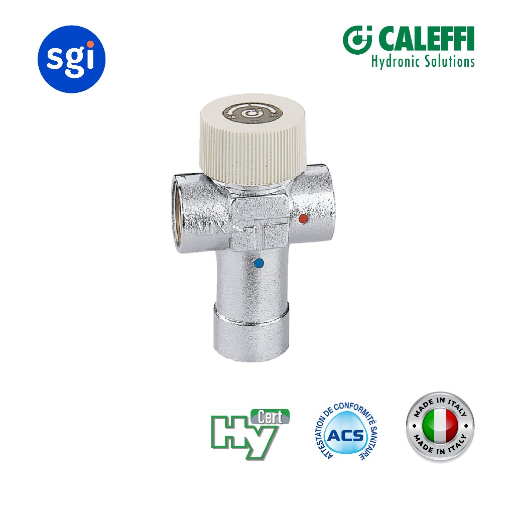 Caleffi - Adjustable thermostatic mixing valve (40-60 °C) | Shopee Thailand