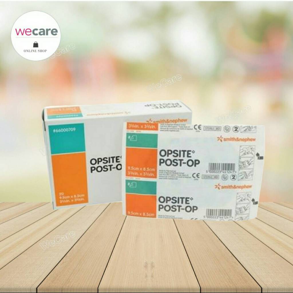 Opsite Post-Op 15.5x8.5 cm แผ่นฟิล์มปิดแผลแบบมีกาว กันน้ำ 1กล่องมี 20 ...