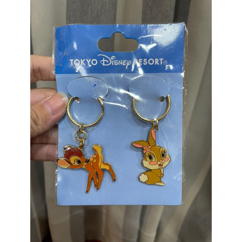Disney TDR Keychain Bambi Miss bunny พวงกุญแจ ดิสนีย์ ใหม่ แบมบี้ มิส ...
