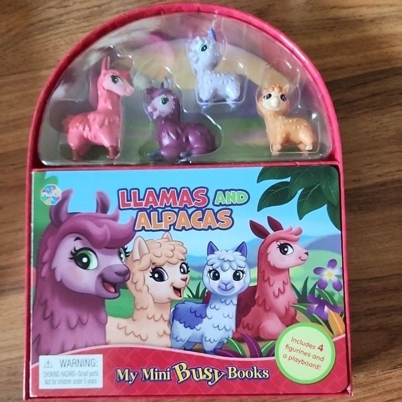 หนังสือนิทานปกแข็ง Mini Busy Book LLAMA and ALPACAS มือสอง สภาพดี ...