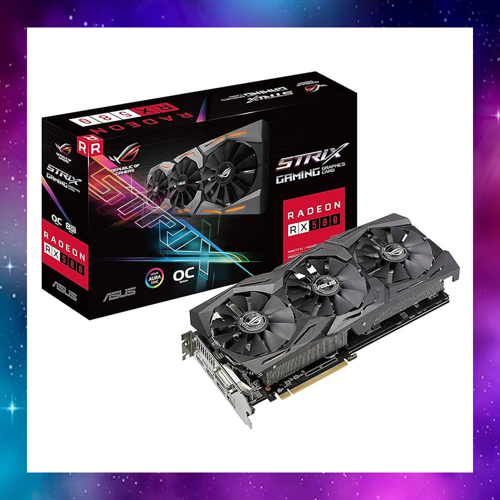VGA (การ์ดแสดงผล) ASUS ROG-STRIX RX580 OC 8GB GAMING ใช้งานปกติ ...