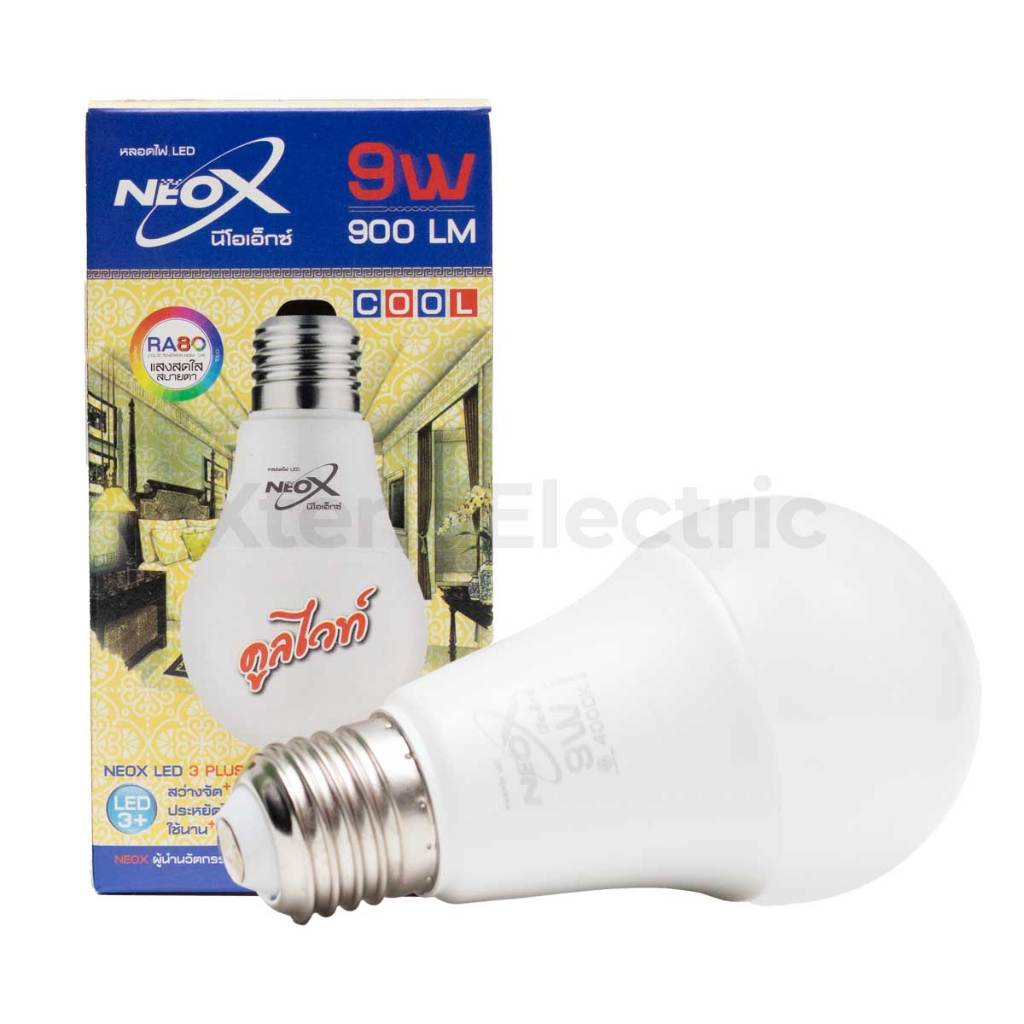 Neox หลอดไฟ นีโอเอ็กซ์ LED Bulb 9W E27 Cool White | Shopee Thailand
