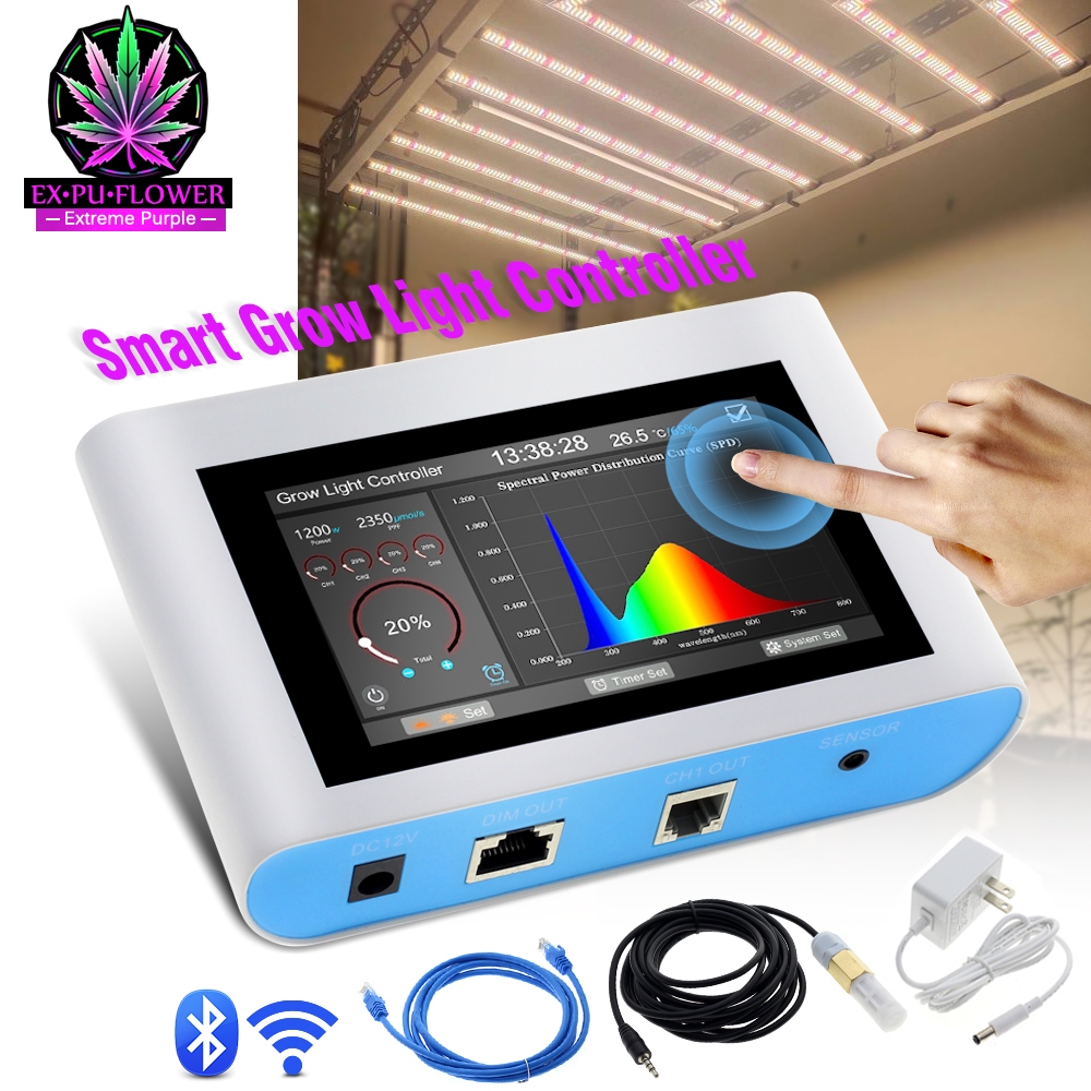 Grow Light Controller RJ14/RJ45 ไฟปลูกต้นไม้ สวิตช์ควบคุม อุณหภูมิในตัว ...