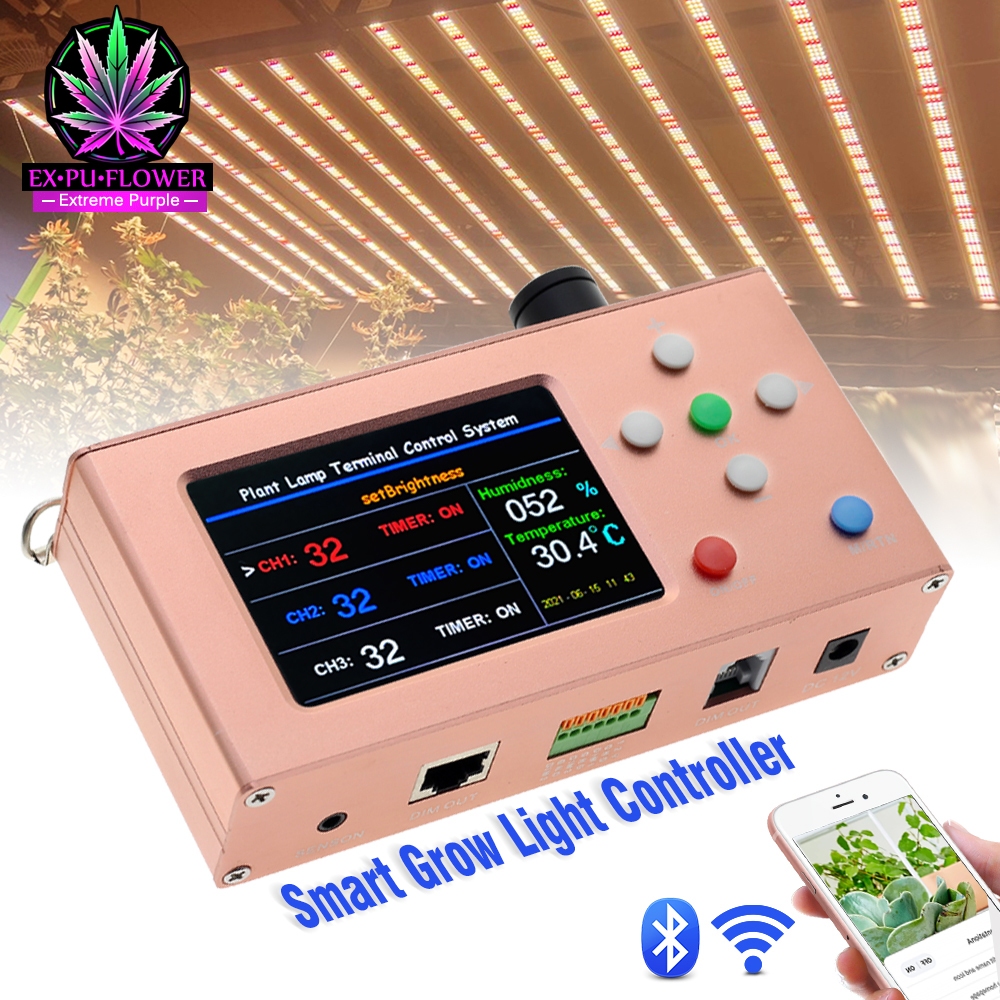 LED Grow Light Controller 3.5นิ้ว ตัวควบคุม LED ตัวควบคุม WiFi อัจฉริยะ ...