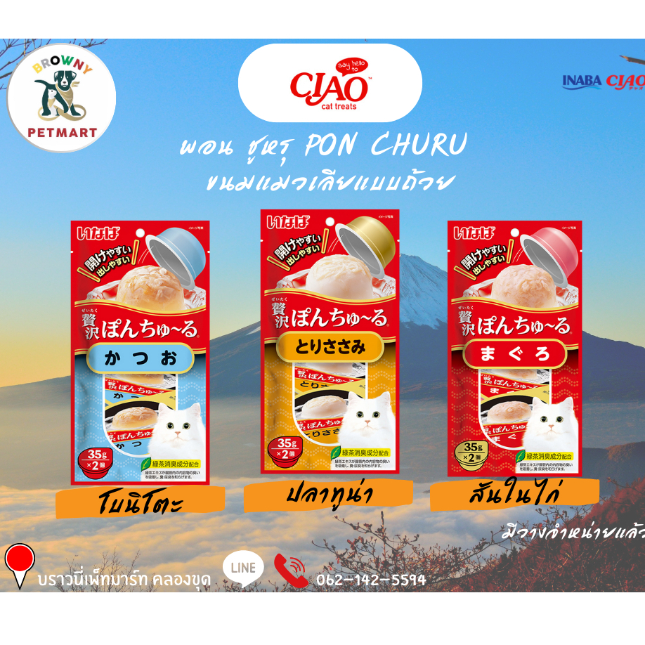 CIAO ขนมแมวเลียแบบถ้วย ขนาด 35g. x 2 ถ้วย | Shopee Thailand
