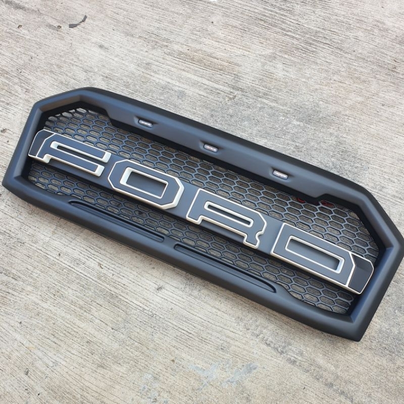 กระจังหน้า ford ranger spider สีดำโลโก้ดำขอบขาว ใส่ปี 2015 - 2021 ...