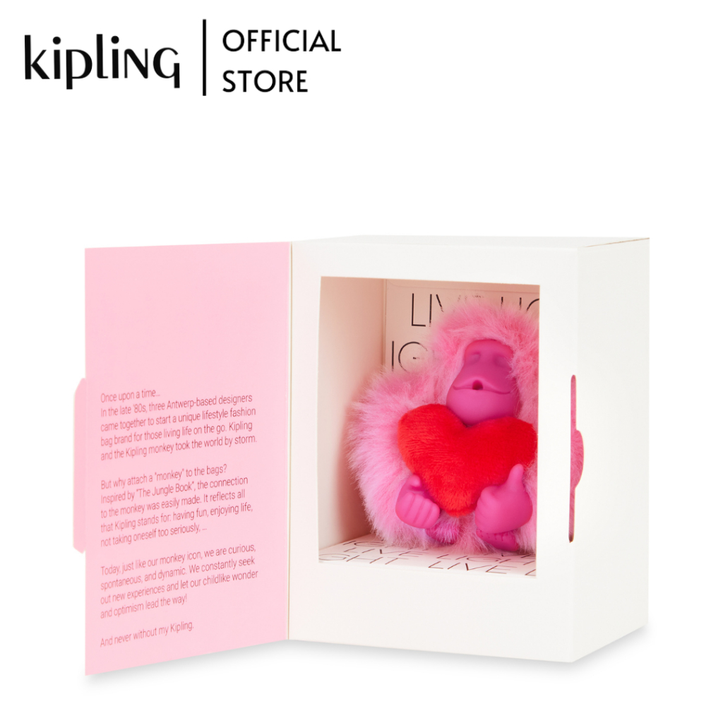 KIPLING รุ่นพวงกุญแจลิง VALENTINE MONKEY VALENTINE PIN | Shopee Thailand