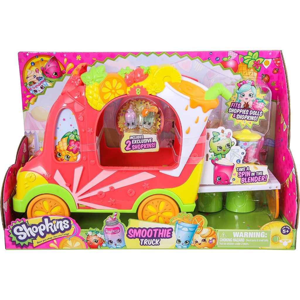 Shopkins Shoppies Juice Truck เซตรถขายน้ำของช้อปกิ้น มีตัวตุ๊กตาในเซต ...