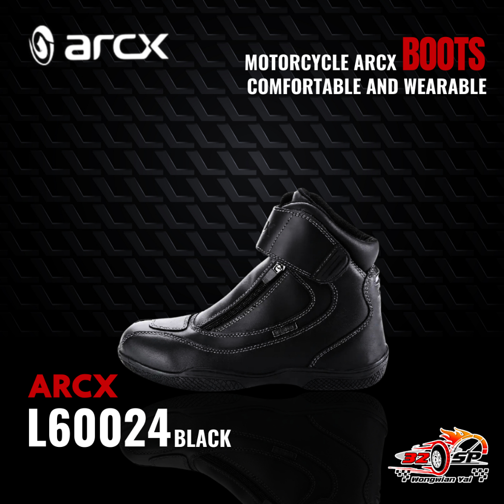 รองเท้าหนังสำหรับขับขี่มอเตอร์ไซค์ ARCX รุ่น L60024 หนังแท้ ส่งไว ...