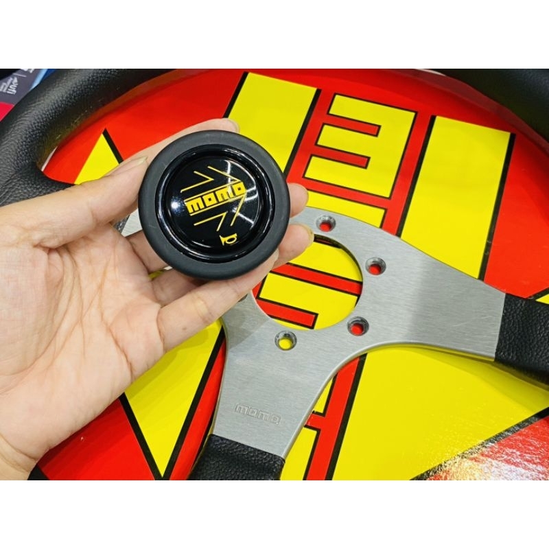 พวงมาลัย MOMO D35 NSX 350mm พวงแท้ พวงแต่ง พวงซิ่ง รถยนต์ Steering wheel มือสอง สภาพสวย สมบูรณ์ ...