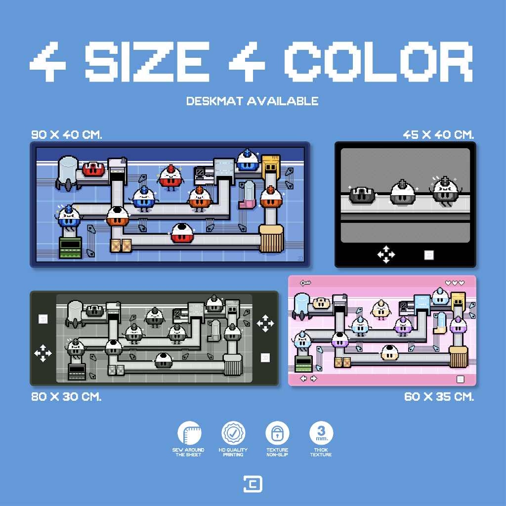 [ DESKCODE ] แผ่นรองเมาส์ My Factory - DESKMAT COLLECTION แผ่นขนาดใหญ่ 90x40 80x30 60x35 และ ...