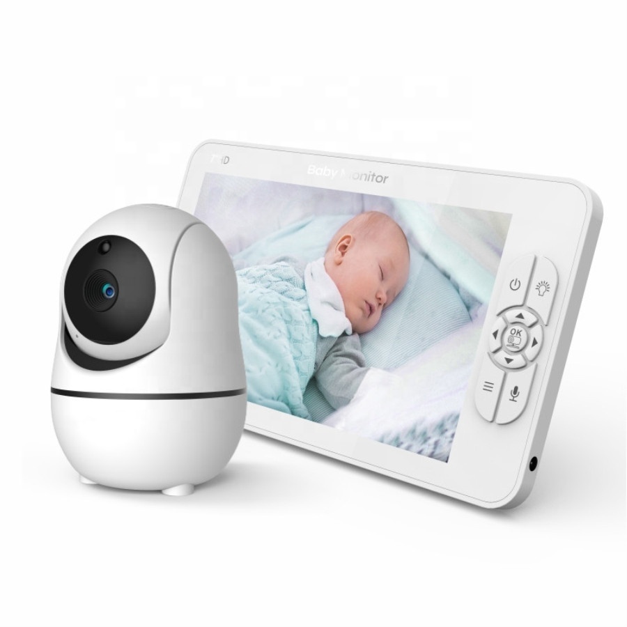 หน้าจอ LCD ขนาด 7 นิ้ววิดีโอไร้สาย IR Night Vision Baby Crying Monitor ...