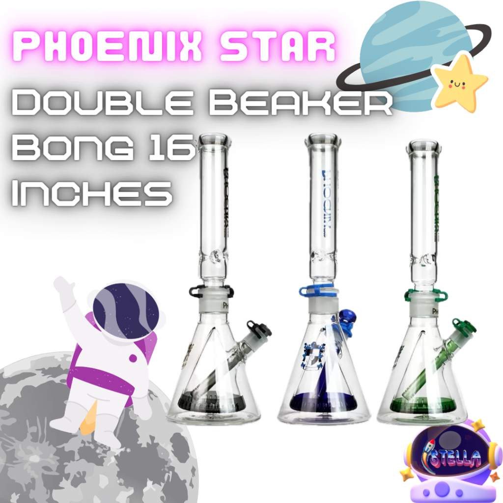 บ้องแก้ว Phoenix Star Double Beaker Bong 16 Inches | Shopee Thailand