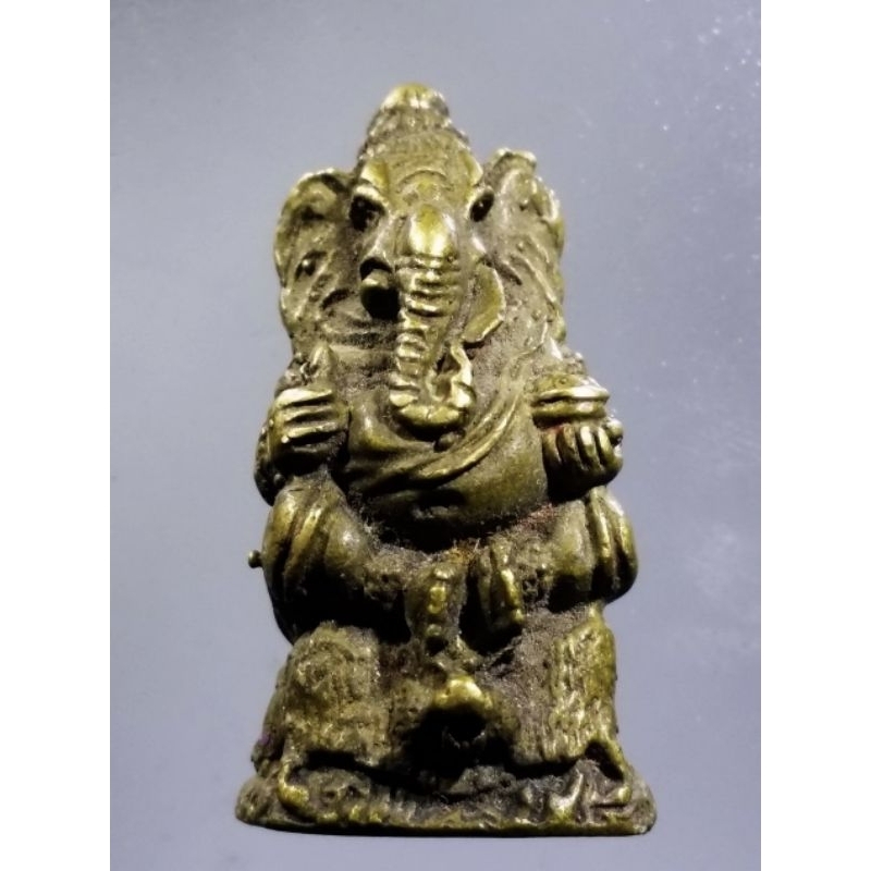 Antig Super 1128 รูปหล่อพระพิฆเณศวร เทพเจ้าแห่งความสำเร็จ เนื้อทองเหลืองหล่อตัน ไม่ทราบที่ ...