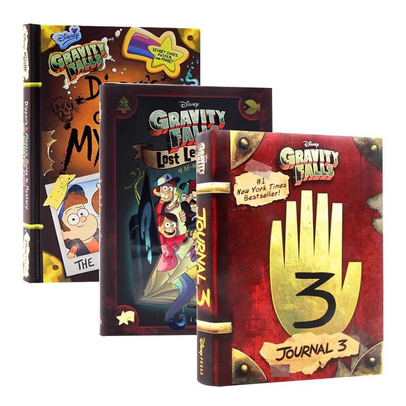 Gravity Falls : Journal 3 / Lost Legends, 3 Books Set By Alex Hirsch ,Ages:8-12(Hardcover ...