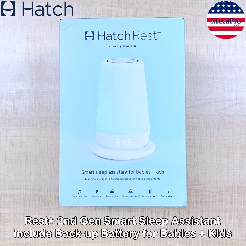 Hatch® Rest+ 2nd Gen Smart Sleep Assistant include Back-up Battery for ...