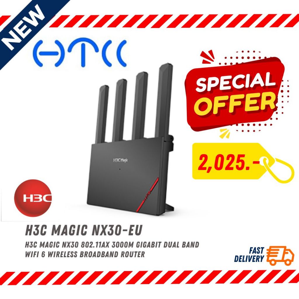 H3C Magic NX30 3000Mbps Dual-Band Gigabit Wi-Fi 6 Router | Shopee Thailand