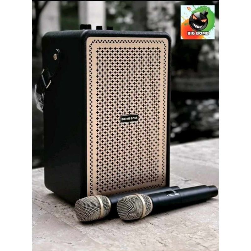 ลำโพงบลูทูธ boombass รุ่นM4203 เสียงดี เบสหนัก แถมไมค์ลอย 2 ตัว ...
