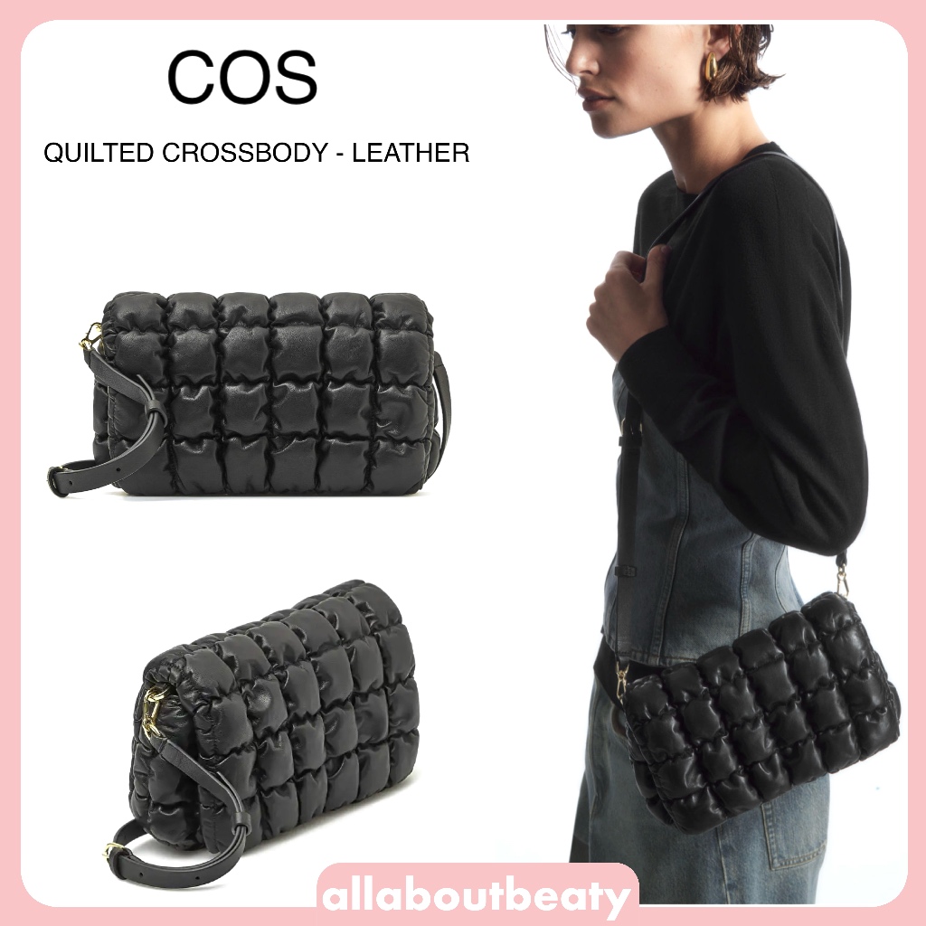 ของแท้พร้อมส่ง 🇯🇵 - กระเป๋า Cos quilted crossbody leather bag | Shopee ...