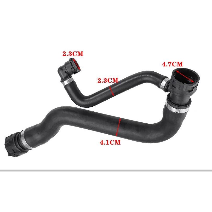 ท่อน้ำบน 17127531768 Radiator HoseWater Inlet Tank Rubber Pipe For BMW ...