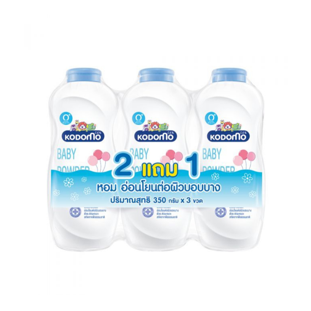 [แพ็ก 2 ฟรี 1] KODOMO แป้งเด็ก โคโดโม 350 กรัม | Shopee Thailand