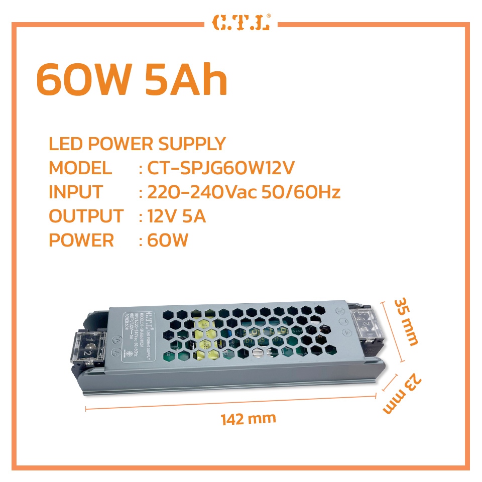 กล่องแปลงไฟ LED DC12V DC24V 60W 100W 200W 300W 400W Switching Power Supply หม้อแปลงพาวเวอร์ซัพพ ...