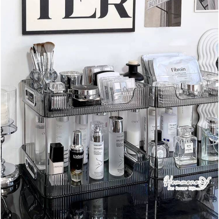 ถาดเก็บของ ชั้นวางของ วัสดุ PET (Z605) HOMMONO ดีไซน์เรียบหรู ซ้อนกัน ...