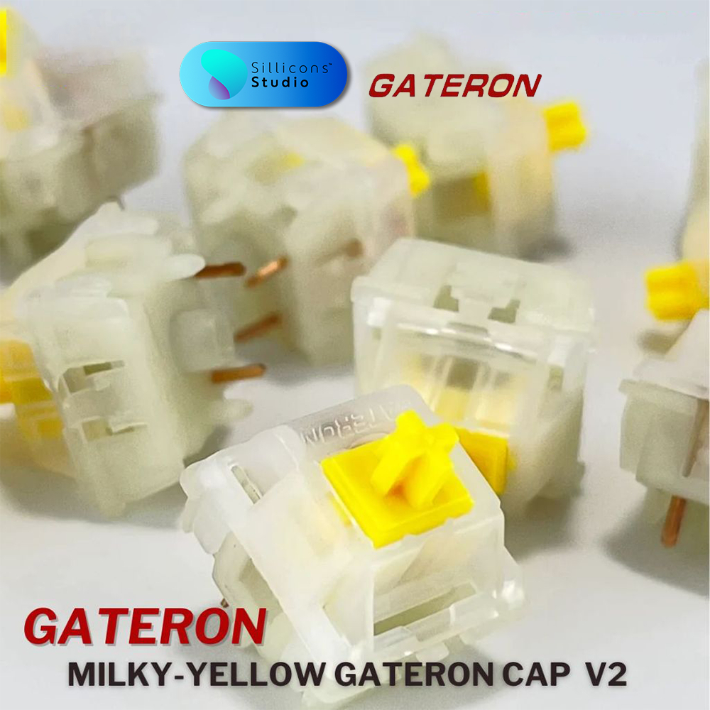 Milky-Yellow Gateron Cap V2 Switch Set | Shopee Thailand