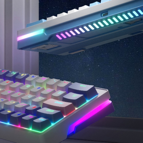 Zifriend ZA68pro 3โหมด คีย์บอร์ดเกมมิ่ง Mechanical Keyboard 68ปุ่ม ...