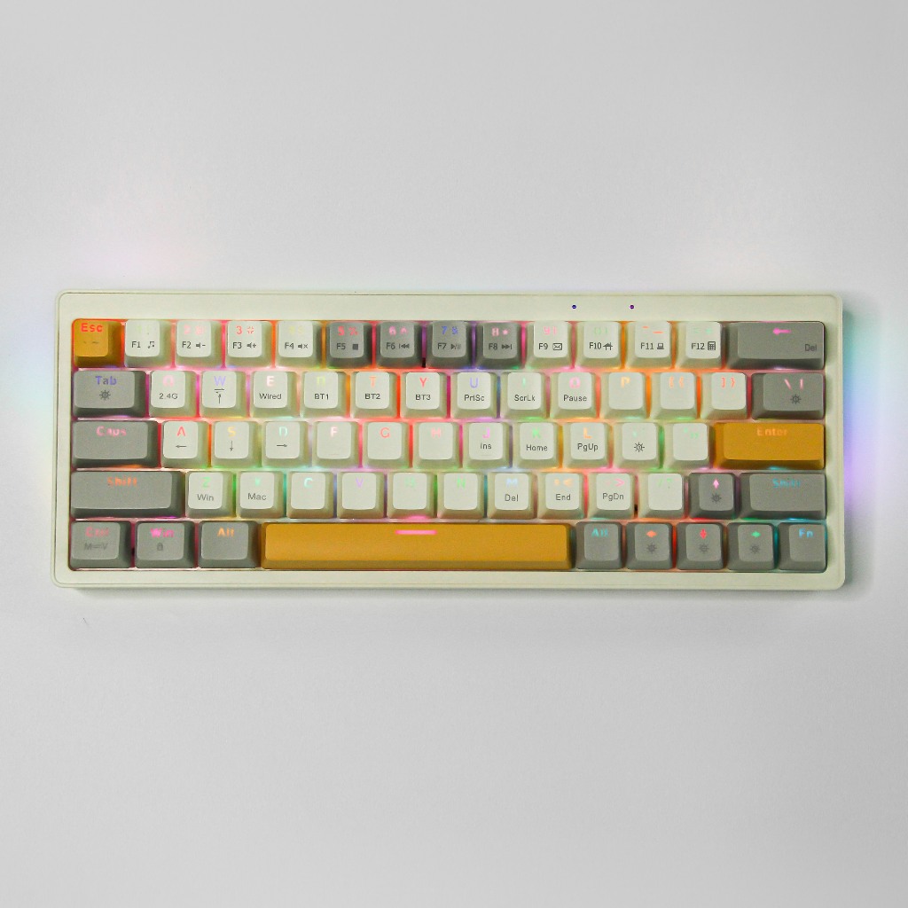 Zifriend ZA68pro 3โหมด คีย์บอร์ดเกมมิ่ง Mechanical Keyboard 68ปุ่ม ...