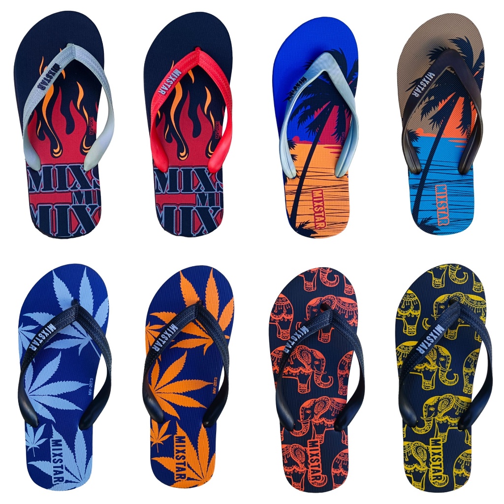 MIXSTAR WOOQ รองเท้าแตะพิมพ์ลาย นุ่มเบาสบาย ของแท้ เกรดเอ | Shopee Thailand