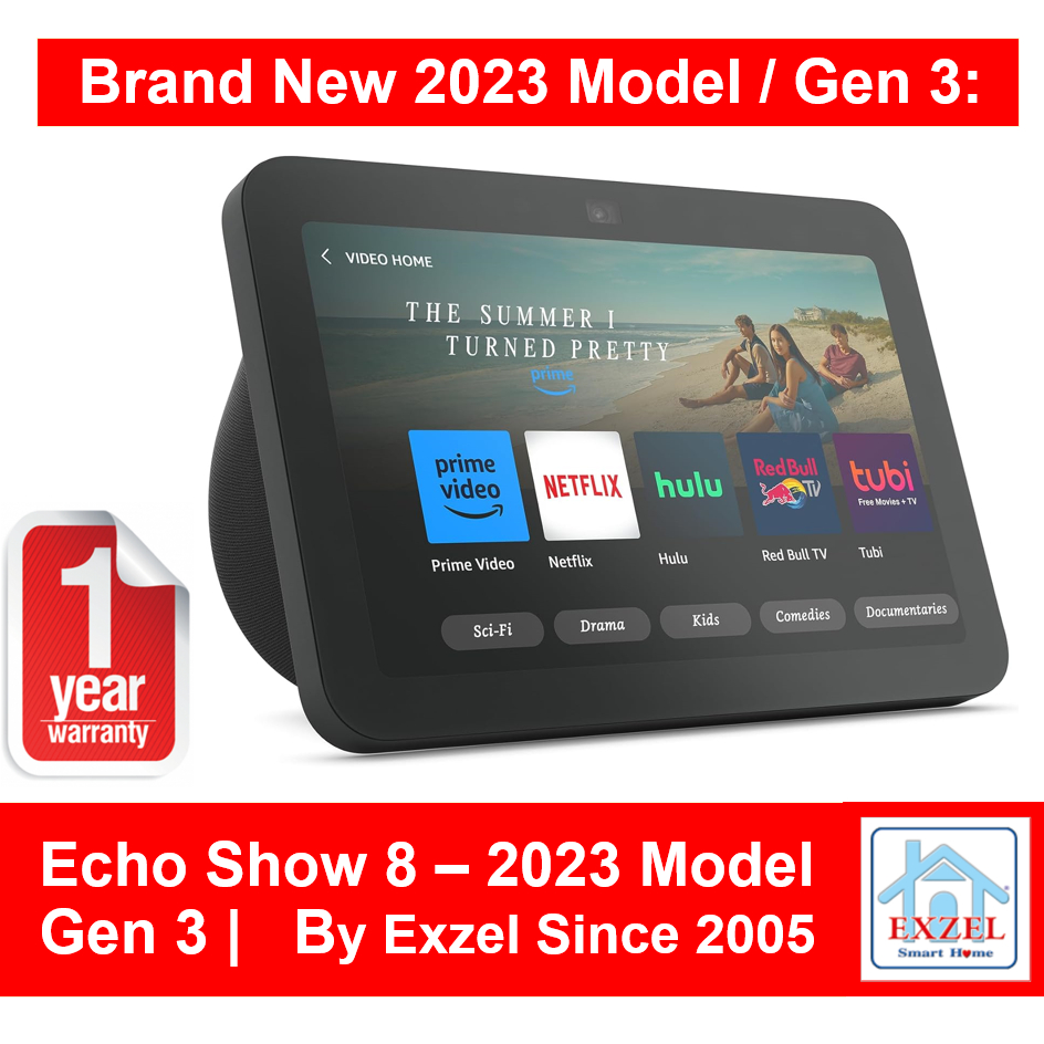 Amazon Echo Show 8 - Gen 3, 2023 Release - 3rd Gen | Fast 1 Day Ship ...