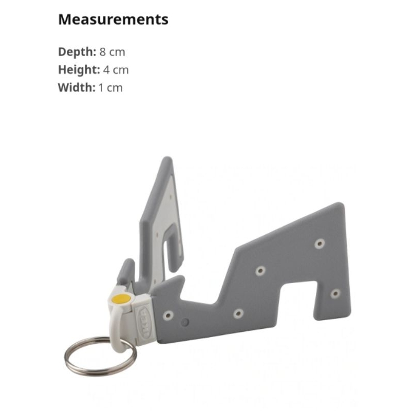 IKEA ที่วางมือถือพวงกุญแจ Key Ring Phone Holder(8×4×1cm.) | Shopee Thailand