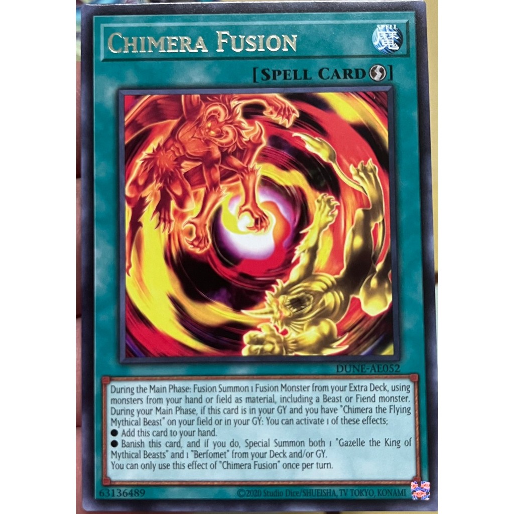 Yugioh Asia-Eng [DUNE-AE052] Chimera Fusion (Rare) การ์ดยูกิแท้ถูก ...