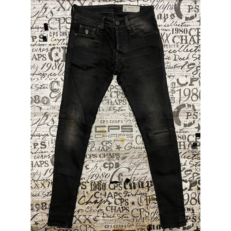 CPS CHAPS JEANS C21SMJA102 SIZE 28 กางเกงยีนส์ดำผู้ชาย เดฟชาย ผ้ายืด (แชปส์) สภาพเหมือนมือ 1 พี่ ...