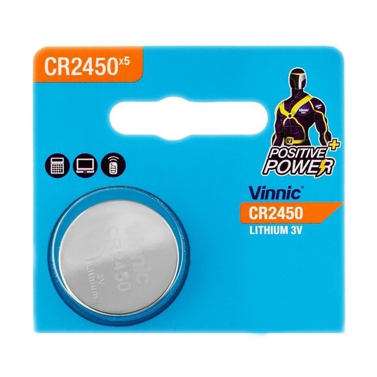 Vinnic CR2450 Lithium 3V จำนวน 1 ก้อน ของแท้ | Shopee Thailand